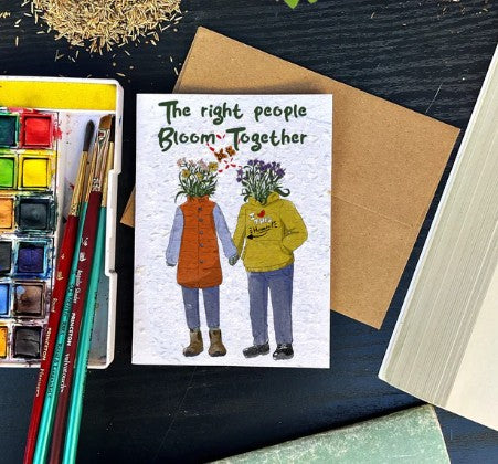 Bloom Together card – Duck & Dodo
